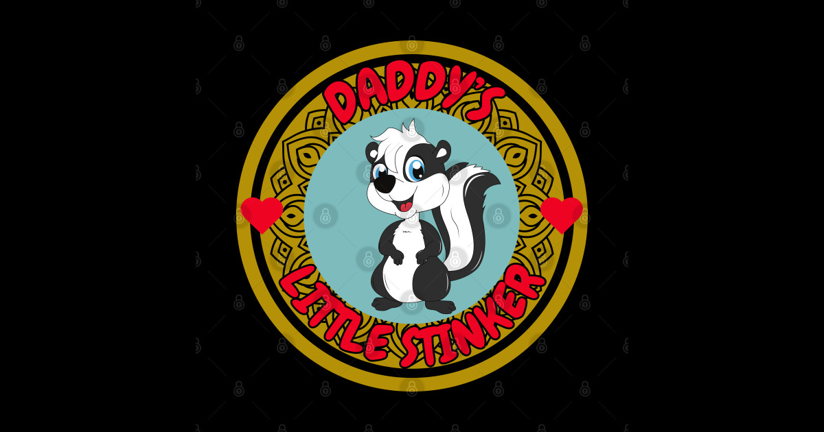 Cute baby animal skunk Daddy's Little Stinker love - Baby Gift ...