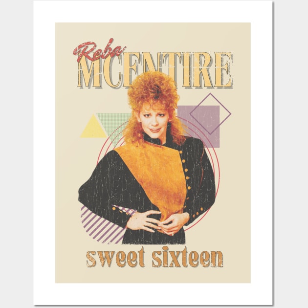 Reba McEntire Vintage 1955 // Sweet Sixteen Original Fan Design Artwork ...