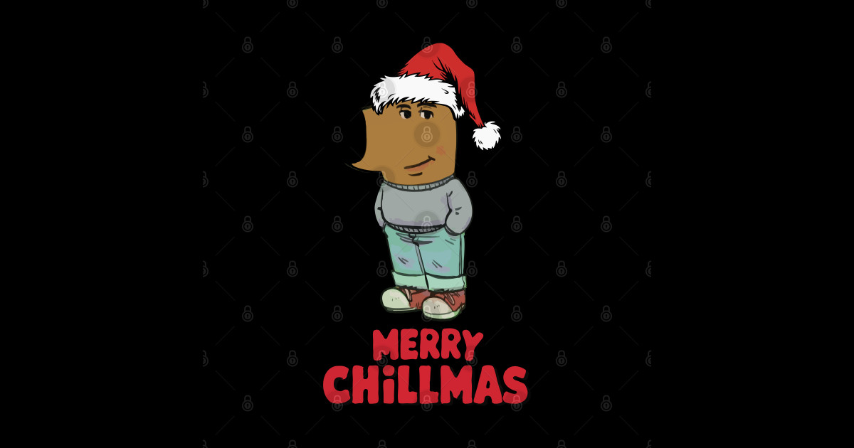 Chill Guy Merry Chillmas - Christmas - Sticker | TeePublic