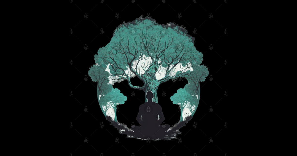 Meditation under a Tree - Designs for a Green Future - Meditation ...