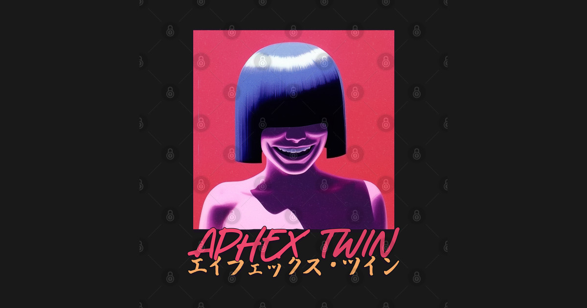 Aphex Twin •••••• Aesthetic Retro Fan Design - Aphex Twin - T-Shirt ...
