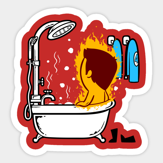 Bath and Shower - Hot Tub - Hot Tub - Sticker | TeePublic