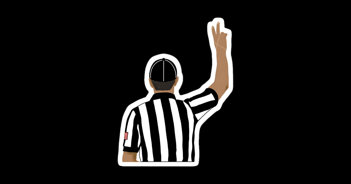 Referee Signaling a Call - Referee - Posters and Art Prints | TeePublic