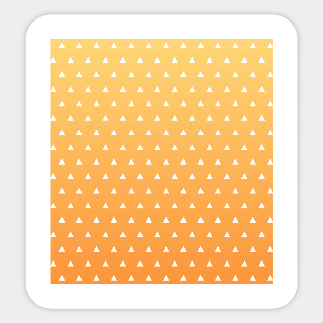 Zenitsu Cloak Pattern - Zenitsu Kimetsu No Yaiba - Sticker | TeePublic