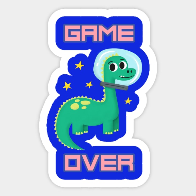 Game Over - Gamer - Sticker | TeePublic
