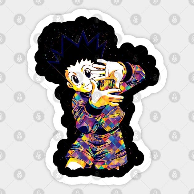 Gon HxH Pop Art - Gon And Killua - Sticker | TeePublic