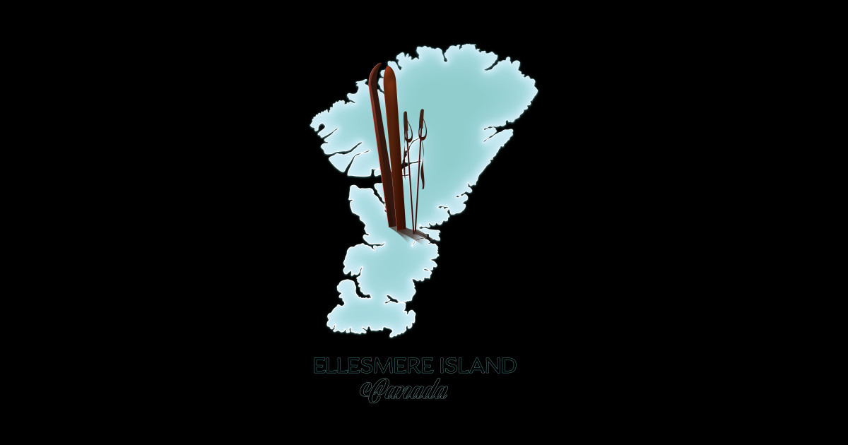 Ellesmere island Canada map - Ellesmere Island - Posters and Art Prints ...