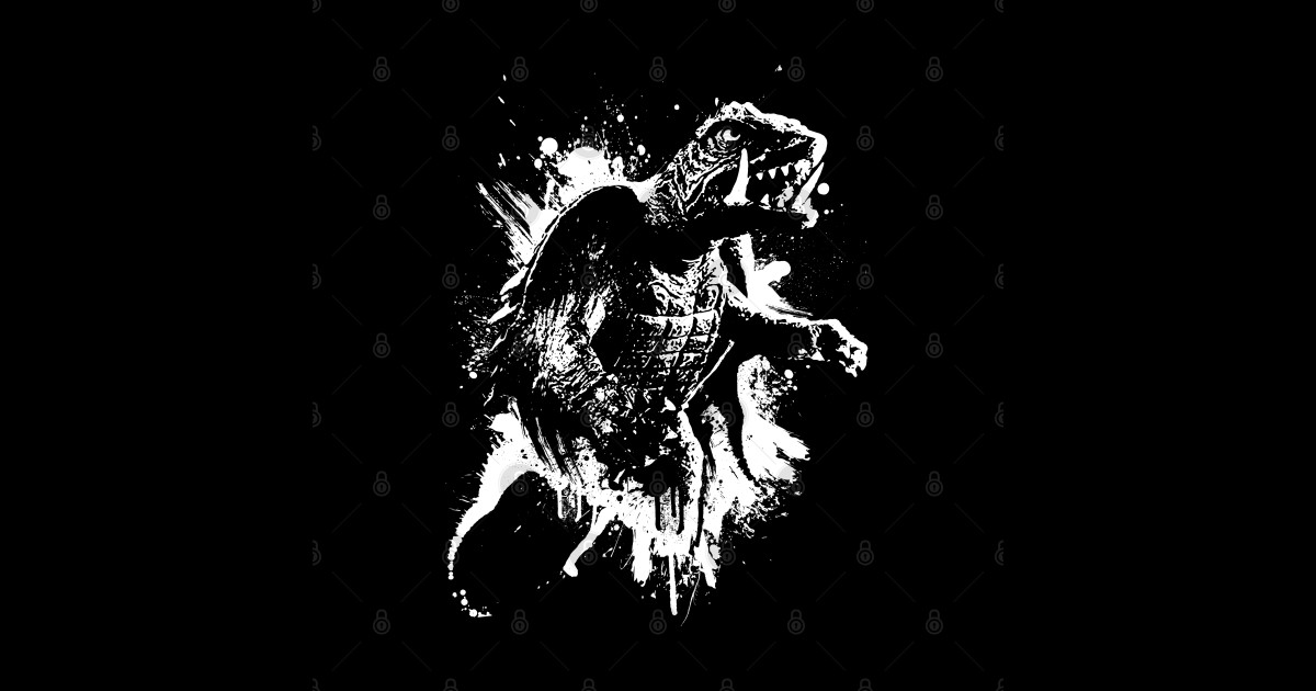 GAMERA - Ink splatter - Kaiju Dinosaurs Sci Fi Monsters - Sticker ...