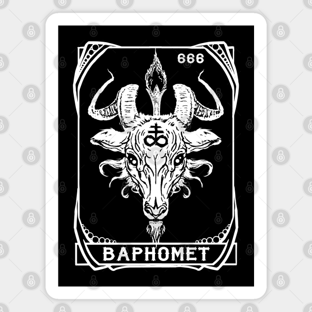 Baphomet Occult Tarot Card - Baphomet - Magnet | TeePublic