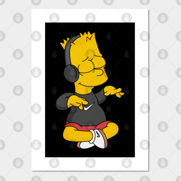 Simpsons Bart Simpson Listening To Music - Simpsons - Posters and Art ...