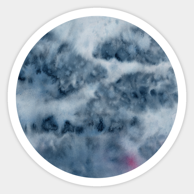Storm clouds (circle) - Storm - Sticker | TeePublic