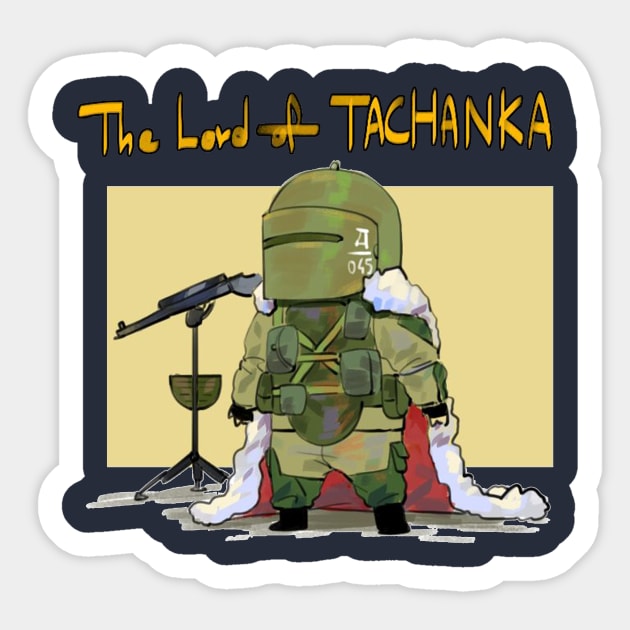 Lord Tachanka logo - 9gag - Sticker | TeePublic