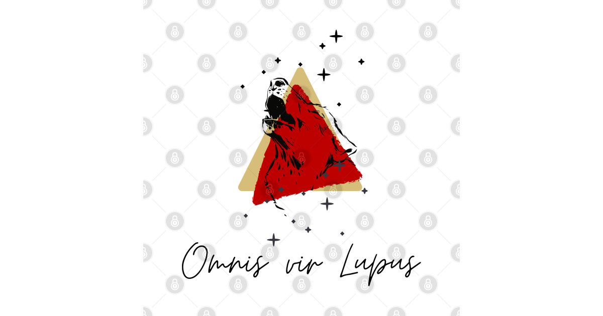 Omnis vir Lupus Wolf Howler Red Rising Inspired - Red Rising - T-Shirt ...
