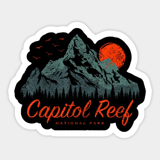 Capitol Reef National Park - National Park - Sticker | TeePublic