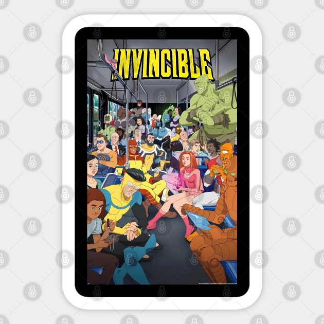 Invincible Poster 5 - Invincible - Sticker | TeePublic