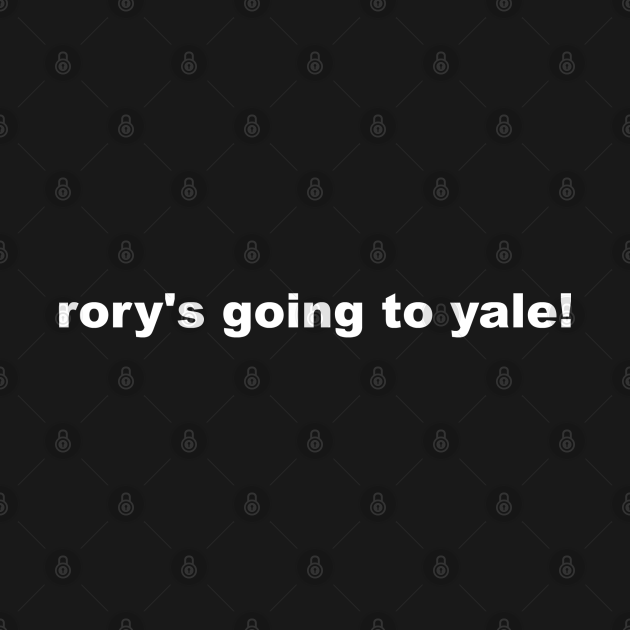 rory's going to yale! - Topical Design - T-Shirt | TeePublic
