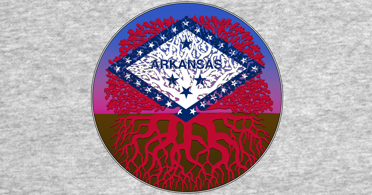 Arkansas Family Tree with Roots Design - Arkansas - T-Shirt | TeePublic