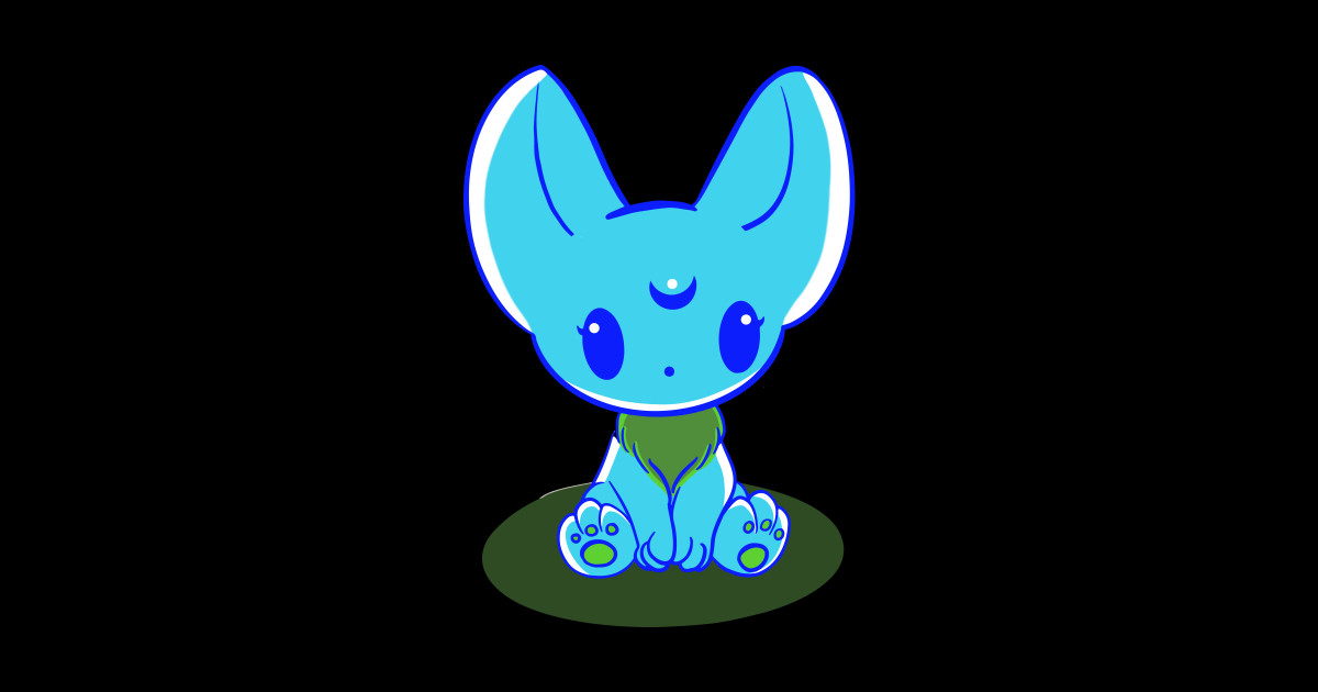 Blue Vampire kawaii - Vampire - Sticker | TeePublic