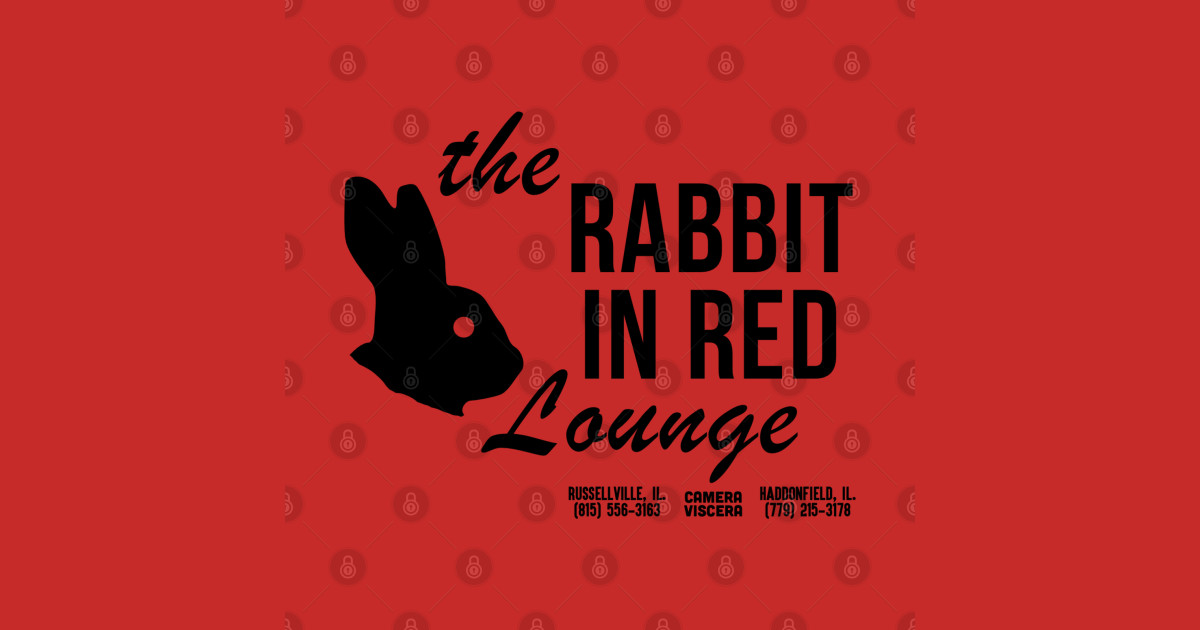 The Rabbit in Red Lounge - Halloween - T-Shirt | TeePublic