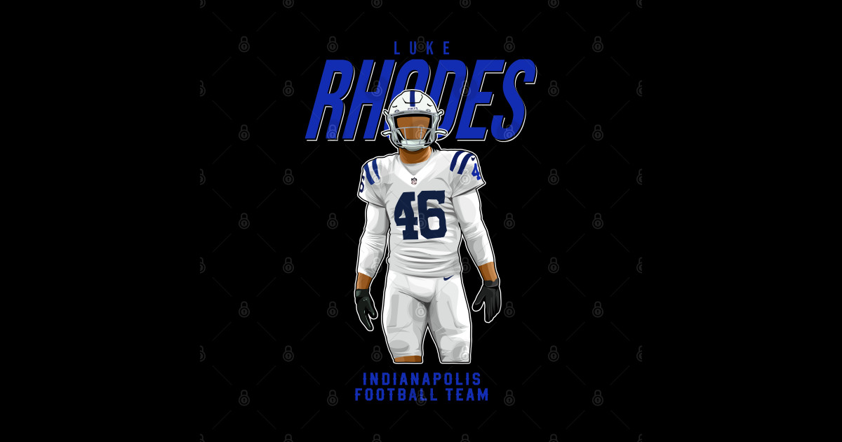 Luke Rhodes #46 Indianapolis Football Team - Luke Rhodes - Sticker ...