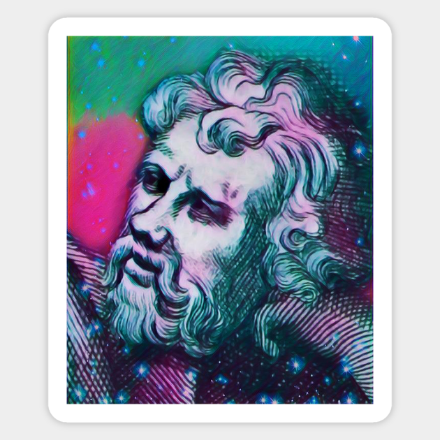 Epictetus Portrait | Epictetus Artwork 5 - Epictetus - Sticker | TeePublic