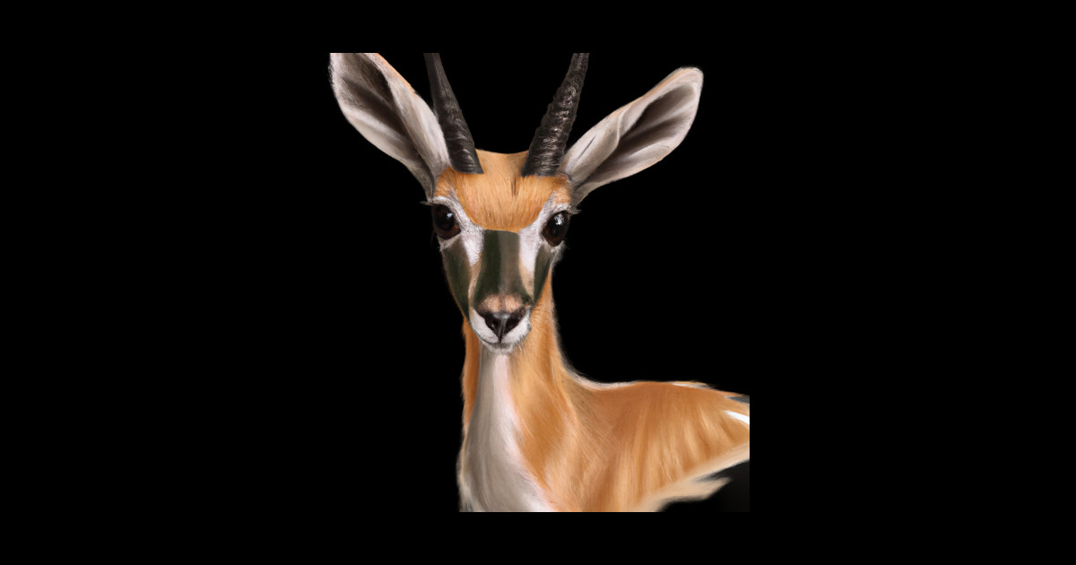 Cute Antelope Drawing - Cute Antelope - Posters and Art Prints | TeePublic