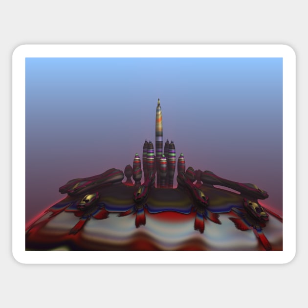 A Shining City on a Hill - Barrowda - Sticker | TeePublic