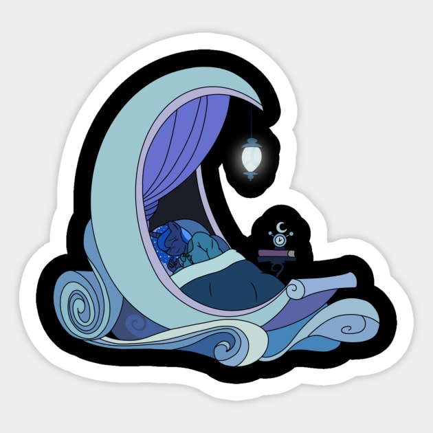 Princess Luna Sleeping - Princess Luna - Sticker | TeePublic