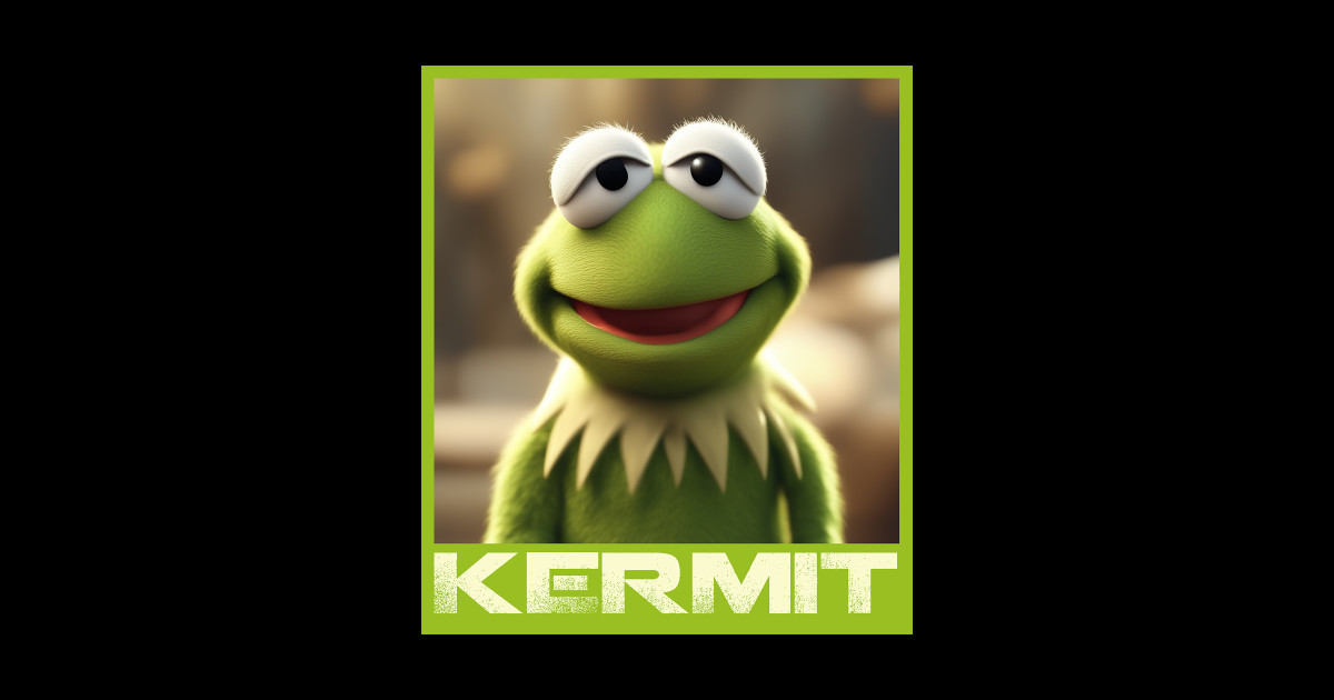 KERMIT THE FROG - Kermit - Sticker | TeePublic