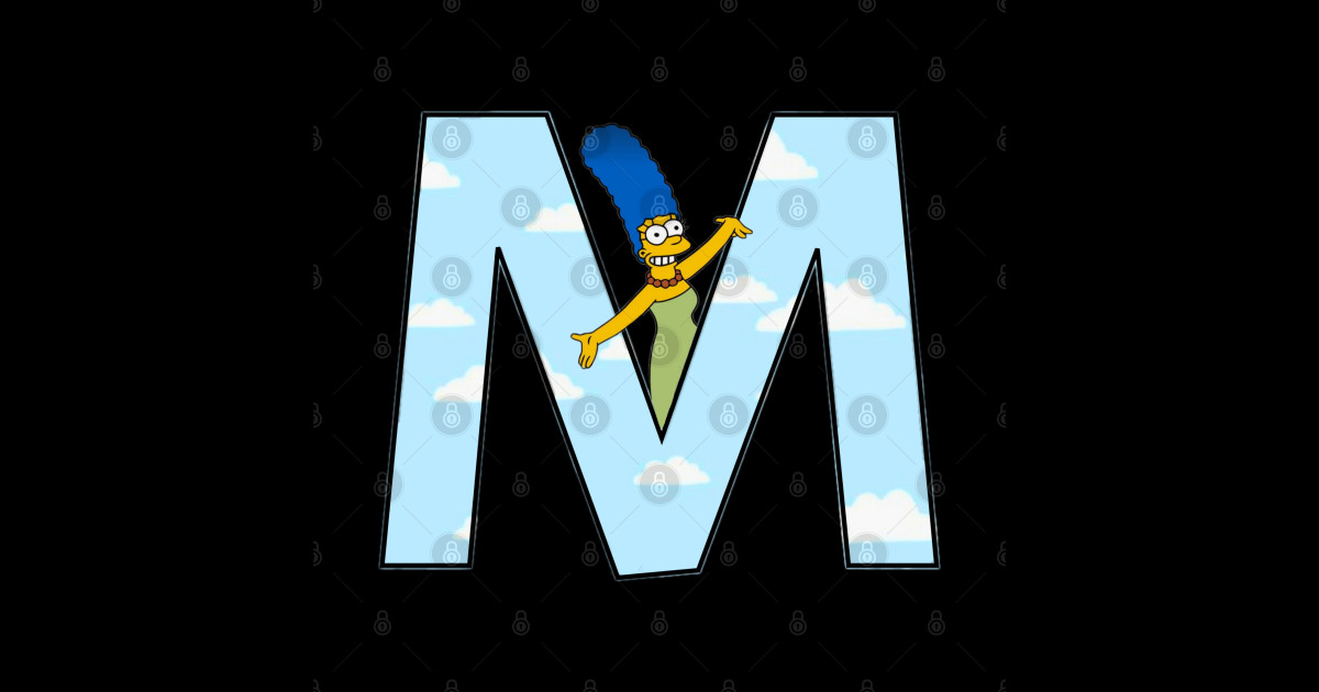 Simpsons letter - Simpsons - Sticker | TeePublic