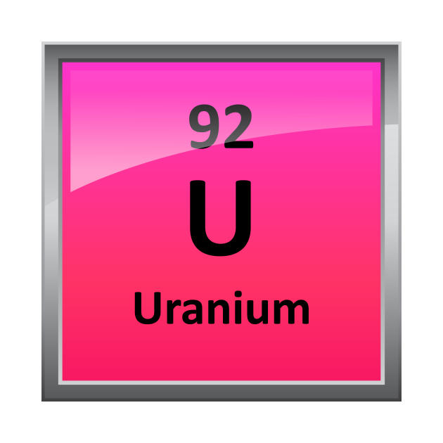 Uranium Element Symbol - Periodic Table - Uranium - T-Shirt | TeePublic