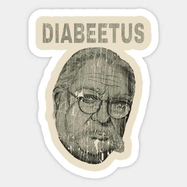 Vintage Aesthetic // Diabeetus // Limited Art - Diabeetus - Sticker ...