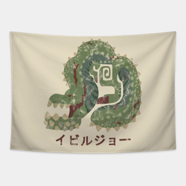 Monster Hunter World Deviljho Kanji Icon - Monster Hunter - Tapestry ...