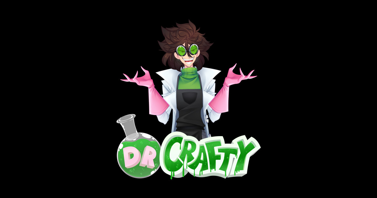 Dr Crafty Vtuber shirt - 3 - Dr Crafty - Sticker | TeePublic