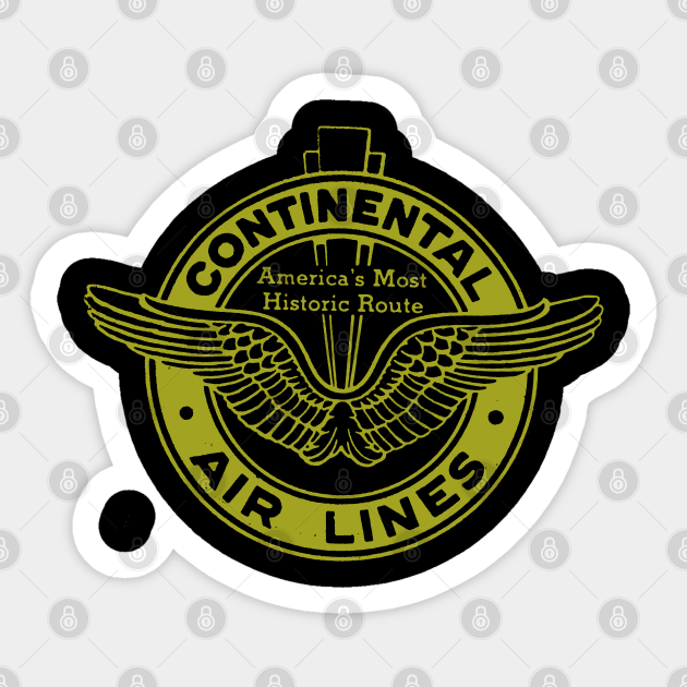 Continental Airlines - Continental Airlines - Sticker | TeePublic
