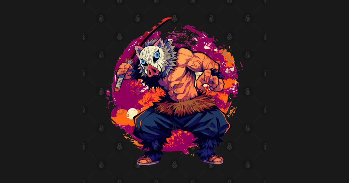 hashibira inosuke - kimetsu no yaiba - Inosuke - T-Shirt | TeePublic