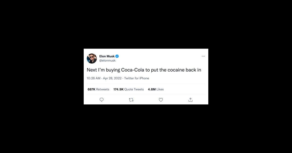 Elon Musk Coca-Cola Tweet - Trending Now - Posters and Art Prints ...