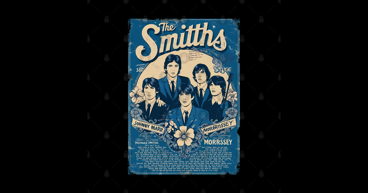 The Smiths - Blue Vintage Color band - The Smiths Blues - Sticker ...