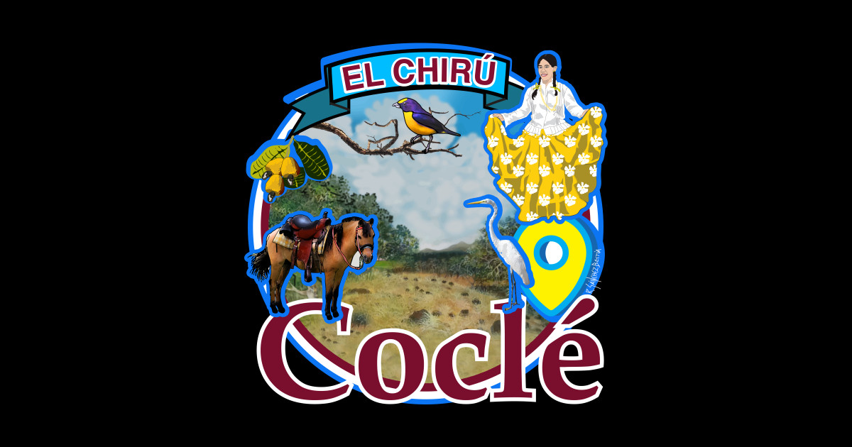 EL CHIRU COCLE PANAMA - El Chiru Cocle Panama - Sticker | TeePublic