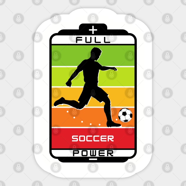 Soccer full power - Soccerusasoccer - Sticker | TeePublic