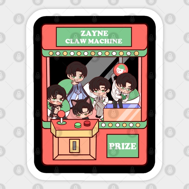 Chibi Zayne Claw Machine - Rafayel - Sticker | TeePublic