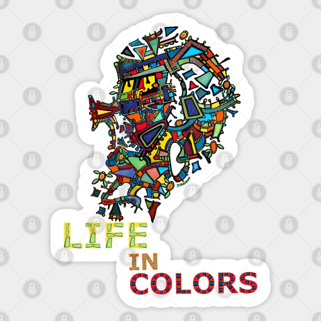 LIFE IN COLORS - Life In Colors - Sticker | TeePublic