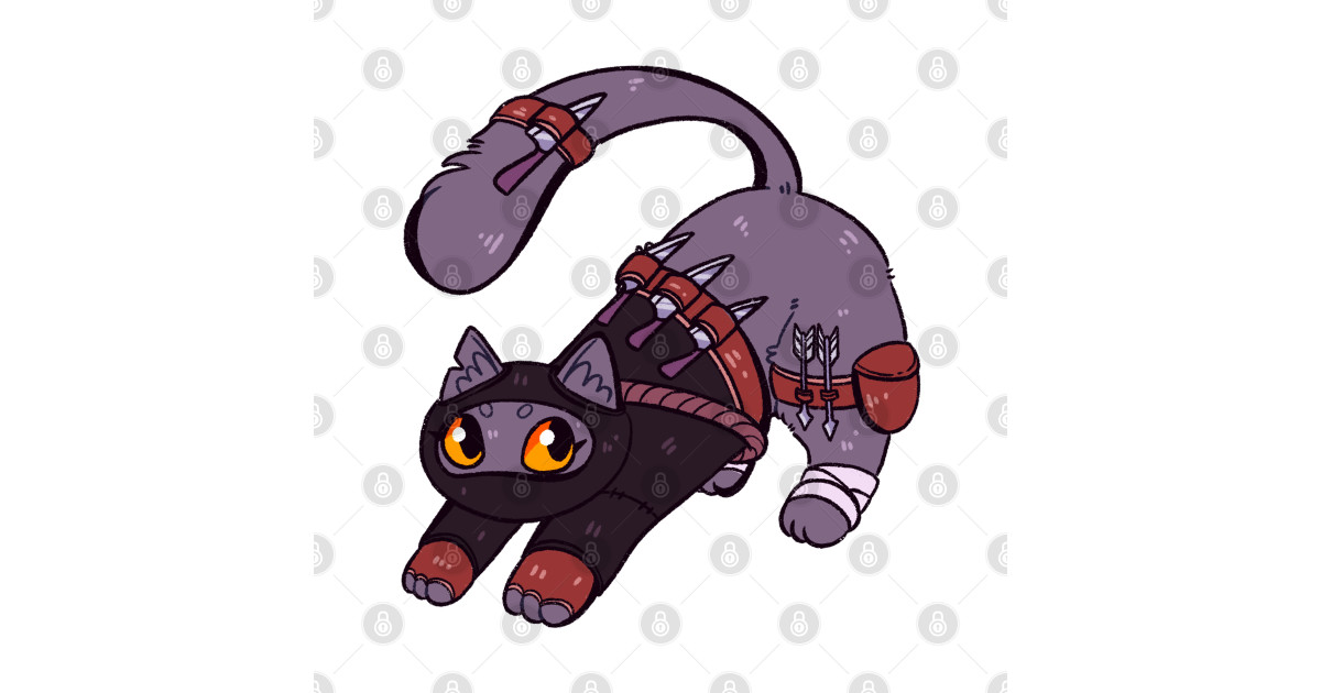 DnD Cats - Rogue - Dnd - T-Shirt | TeePublic