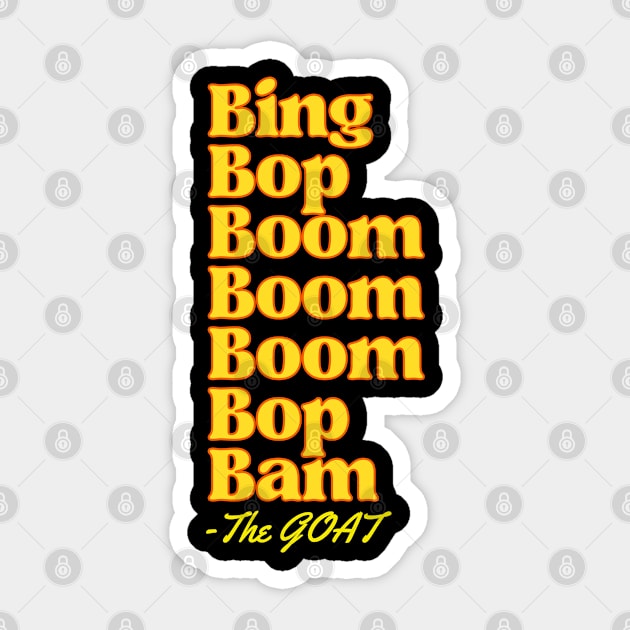Kendrick Lamar GNX - Bing Bop Boom - Kendrick Lamar - Sticker | TeePublic