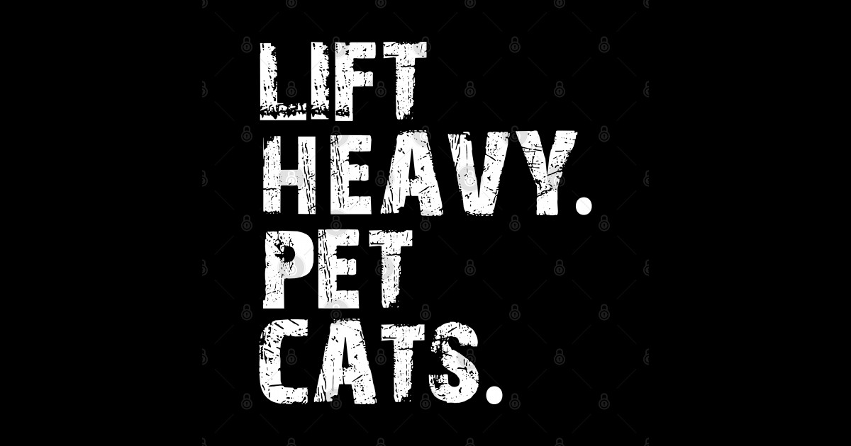 lift heavy pet cats - Lift Heavy Pet Cats - Sticker | TeePublic