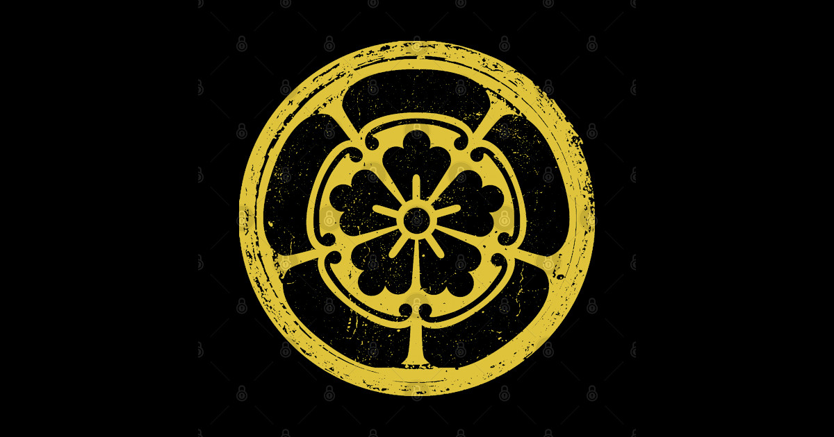 Oda Clan Vintage Emblem - Oda - Sticker | TeePublic