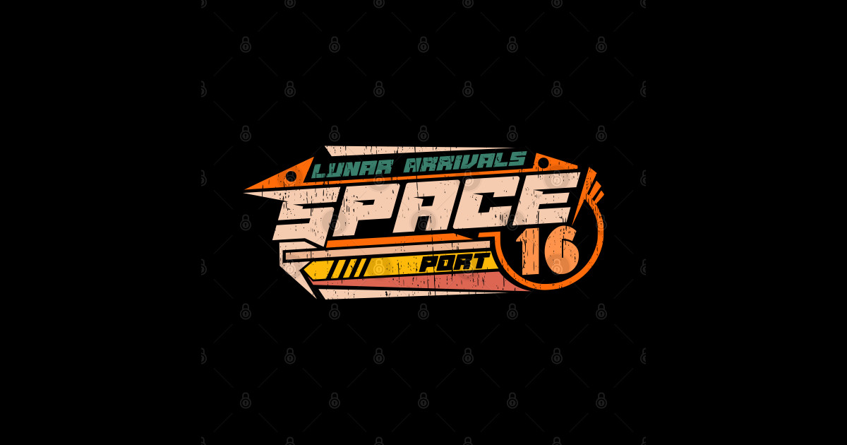 Space design Lunar spaceport logo emblem futuristic industries - Space ...