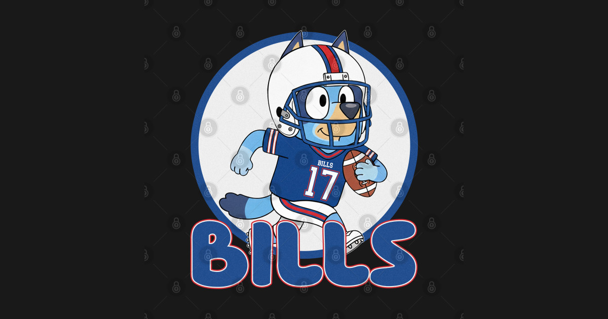 Bluey Buffalo Bills Game Day M10171 - Buffalo Bills - T-Shirt | TeePublic