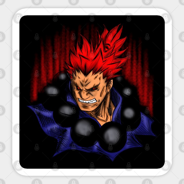 akuma the demon warrior in the street art ecopop - Akuma - Sticker ...