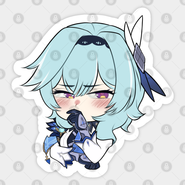 Chibi Eula - Genshin Impact - Sticker | TeePublic